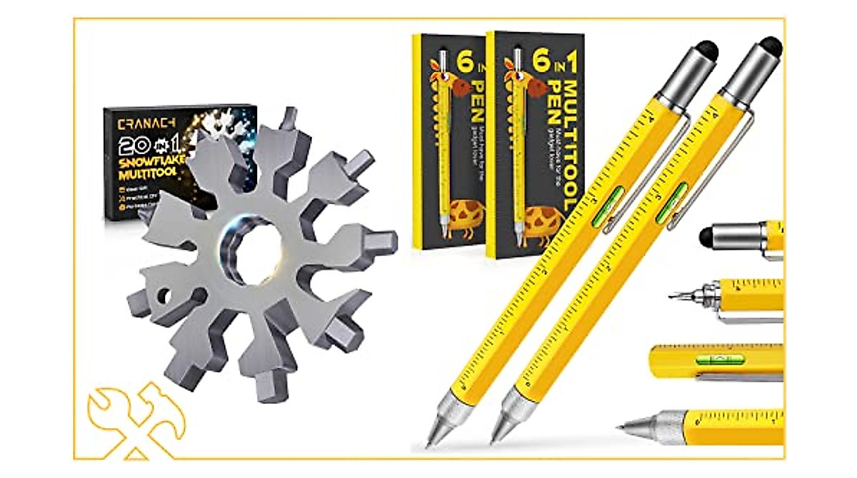 Multitool Pen & 20-in-1 Gadget Set for Men and Women