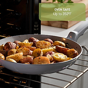 T-fal Refresh Ceramic, Ceramic Non Stick Cookware Set 12 Piece, Oven Broiler Safe 350F, Cookware, Kitchen Cooking Set w/Fry Pans, Saucepans & Kitchen Utensils, Pots and Pans Set Non Stick, Mint Green