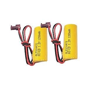 GLESOURCE 1.2V 1200mAh Emergency Exit Light Battery Compatible with Lithonia ELB1P201NB ELB1P2901N Lithonia ELB0320 Grainger 4WT20 OSA212 NIC1169 EBE-33 (4 Pack)