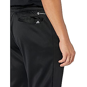 adidas Men's AEROREADY Game and Go Small Logo Tapered Pants, Black, Large