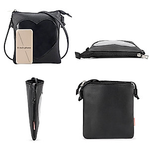 STEAMEDBUN Ita Bag Crossbody Heart Shaped Small Ita Purse Pin Bag for Anime