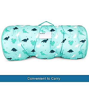 Toddler Nap Mat with Pillow and Blanket 50" x 21" x 1.5", Nap Mat for Boys Girls Super Soft and Cozy, Kids Sleeping Bag for Preschool, Daycare, Toddler Sleeping Bag, Blue