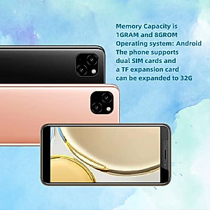 5.72-inch IPS Screen，X33 Unlocked Cell Phone，1GB RAM 8GB ROM，Front and Rear Cameras，Smartphone，Only Supports SIM Card Frequency Band of 3GWCDMA ：850/2100MHZ（Blue）
