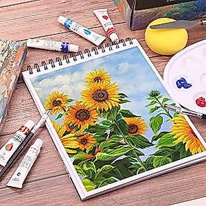 Kalour Acrylic Paint Set 56 pcs,Painting Supplies with 24 Acrylic Paint,16 Sheets Acrylic Pad,Painting Brushes,Canvas,Palette,Easel - Art Craft Paints Kit for Artists Beginners,Kids and Adults.