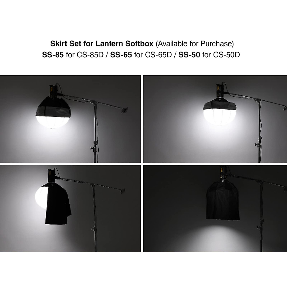 GODOX CS-50D Lantern Softbox 50cm/20inch Omni-Directional Light Modifier Bowens Mount for Godox SL60W SL150 II, UL150, VL150 Light for Video Recording, Live Streaming, and Film Making