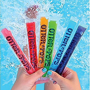 Otter Pops Freezer Ice Bars, Fat Free Ice Pops, Original Flavors (80-1 oz pops)