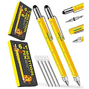 Tool Gifts for Men and Women-2 Pack Multitool Pen Construction Tools, Pen Tool Gadget for Men Women,Gifts Ideas for Engineer Woodworkers Carpenter and 20 in 1 Multi Tool Cool Gadgets for Men