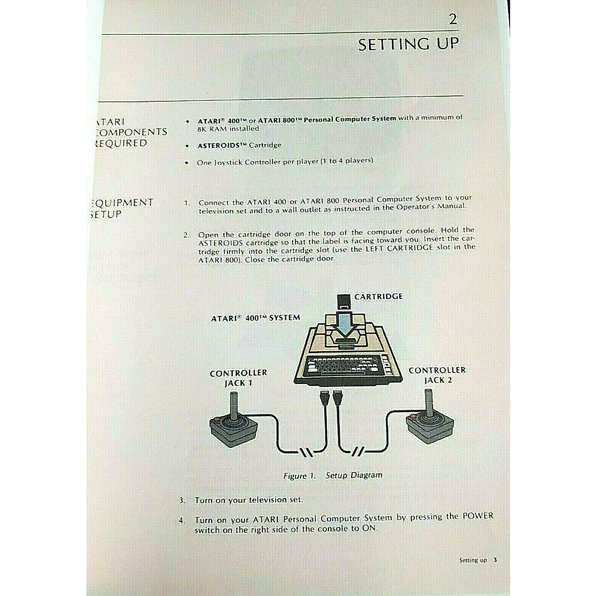 Atari 400 / 800 ASTEROIDS