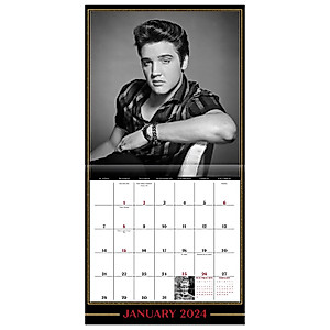 2024 Elvis Presley Monthly Wall Calendar, 16 Months, 12" x 12" (DDD3732824)