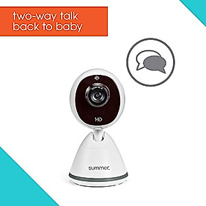 Summer Pure HD 4.5” Color Video Baby Monitor – 3-Level Digital Zoom Baby Monitor with 12x More Pixels – Features Digital Image Steering, Night Vision, Lullabies, White Noise, Temp Display, and More