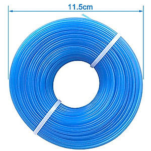 Grass Trimmer Line .065'' Weed Wacker Eater String 328ft String Trimmer Lines, Nylon