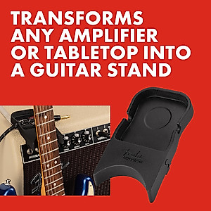 Fender Amperstand Guitar Amp Stand, Guitar Stand Substitute, Guitar Neck Rest Turns any Flat Surface into a Guitar Stand, Holds Picks, Cables, and More