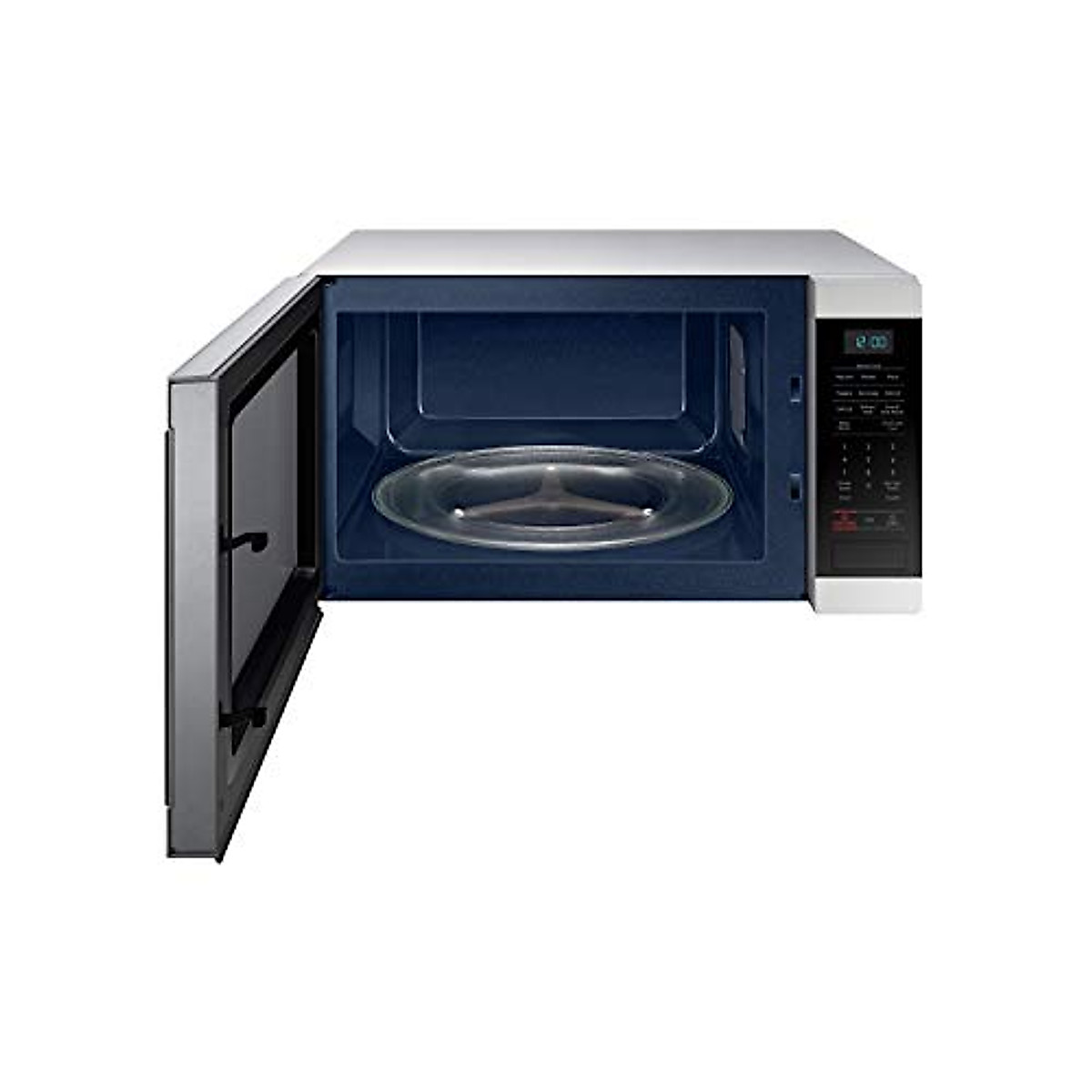 SAMSUNG Countertop Microwave Oven with 1.9 Cu. Ft. Capacity - Smart Sensor, Easy to Clean Interior, 950 Watts of Power, Auto Defrost, Child Safety Lock - Stainless Steel - MS19N7000AS/AA