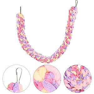 Ipetboom Sugar Glider Climbing Rope Sugar Glider Swing Toy Sugar Glider Toys Guinea Pig Toys Hanging Guinea Pig Toy Parrot Swings Toys Ferret Toys Pet Swing Braided Rope Cotton Rope Bite