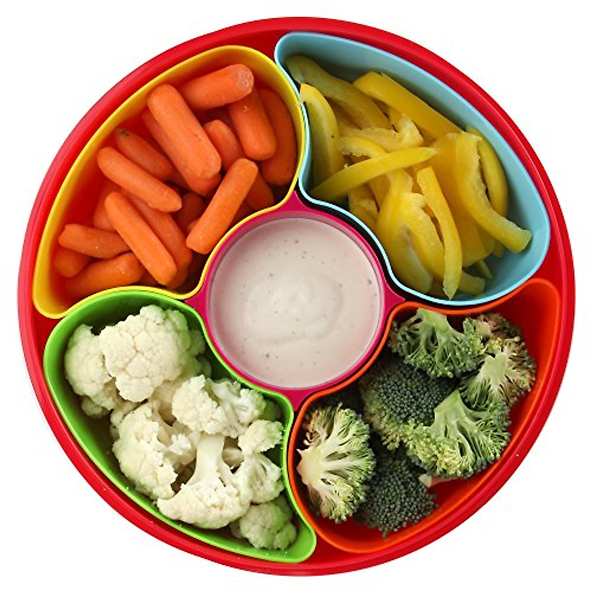 Home-X Sectional Serving Bowl with Cover