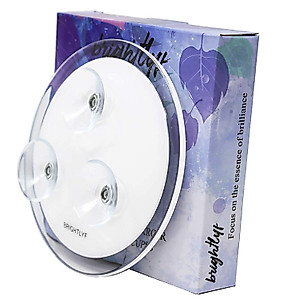 10X Magnifying Mirror with Suction Cup for Precise Eye Makeup, Blackhead/Blemish Removal – Round 6” Circle Glass with Magnifier & 3 Suction Cups