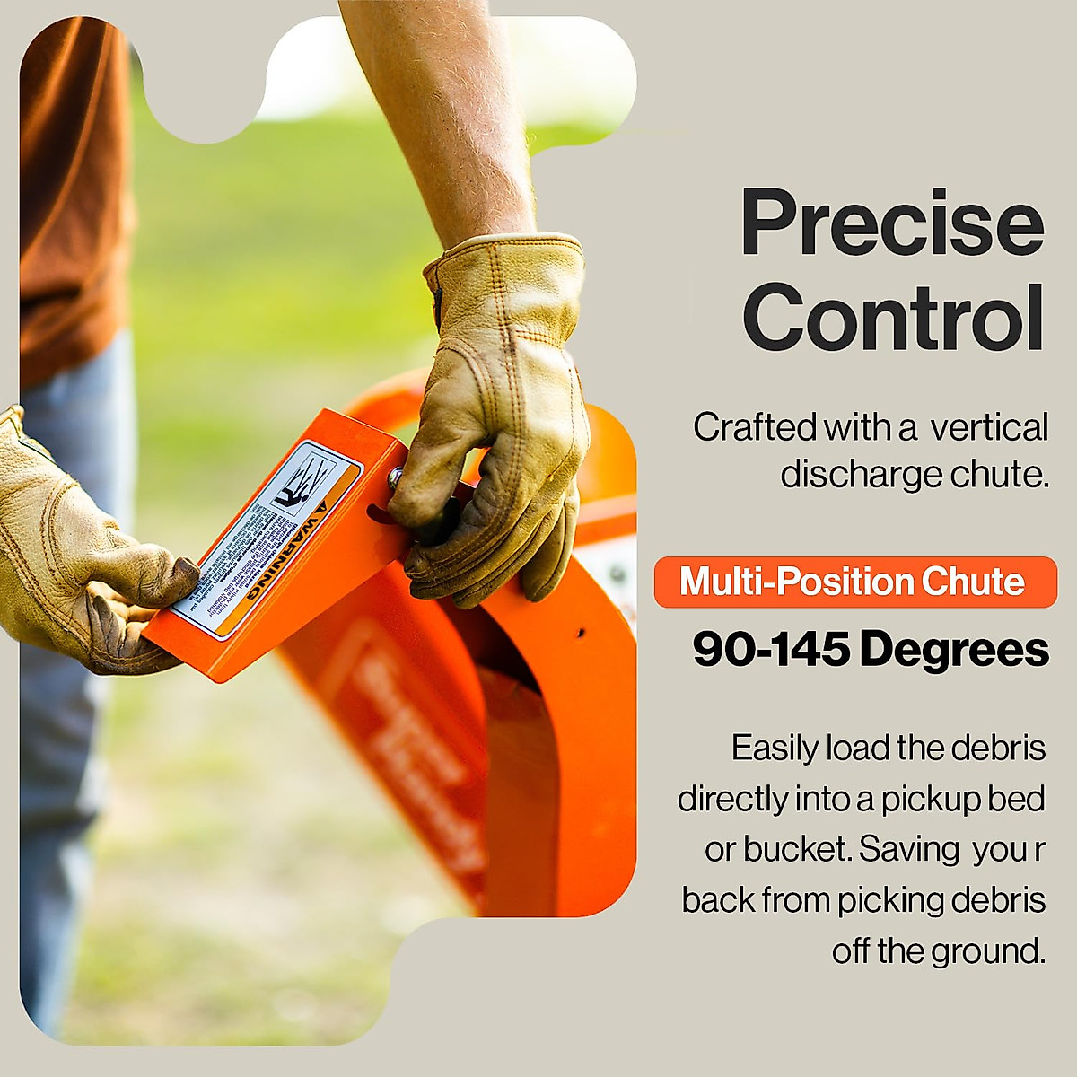 SuperHandy Mini Wood Chipper Shredder Mulcher Heavy Duty 7HP Compact Design 3" Inch Max Capacity