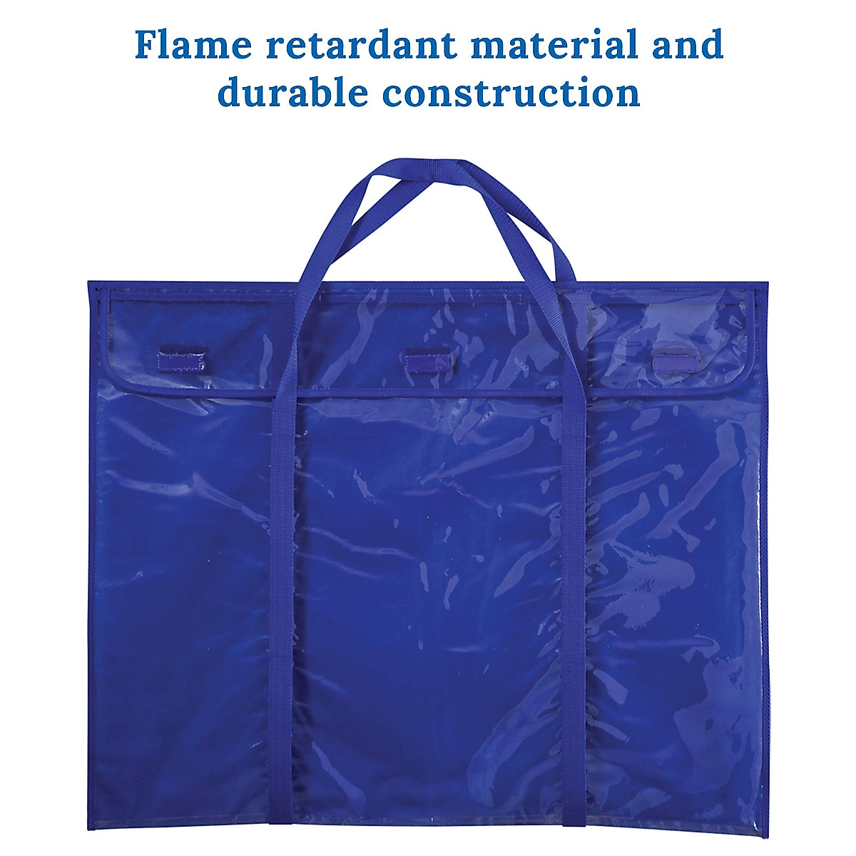 Carson Dellosa Deluxe Bulletin Board Storage Bag Pocket Chart, (24" x 30") Bulletin Board Holder, Large Organizer for Bulletin Boards, Charts, Calendars, Posters, Wall Art, and More