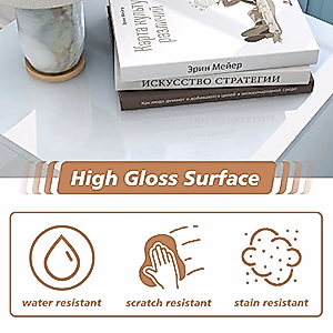 TaoHFE White Nightstand Set of 2 Bedroom Nightstand Modern Dresser and Nightstand Set 2 White Nightstand with Drawers Night Stand for Bed Room with Rubber Wood Leg