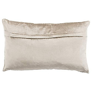 Safavieh Enchanted Evergreen Throw Pillow, 12"x22", Beige/Gold