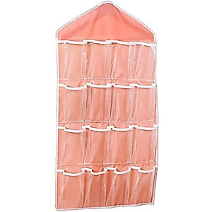 U-M 16 Pockets Clear Over Door Hanging Bag Shoe Rack Hanger Storage Organizer Durable Processed