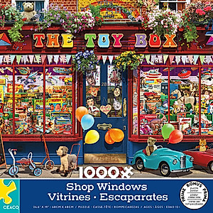 Ceaco - Shop Windows - Toy Box - 1000 Piece Jigsaw Puzzle, 26.6 x 19