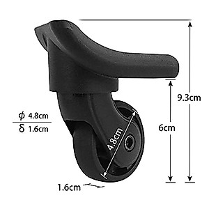 Zoofen Replacement Luggage Wheel Suitcase Repair Spinner Wheels Luggage Accessories (W149)