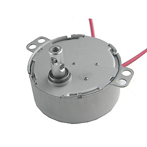 CHANCS Slow Speed Electric Motor TYC-50 110V 15-18RPM CW Micro Motor Turntable Gear for Electric FireplaceBox ffor Electric Fireplace