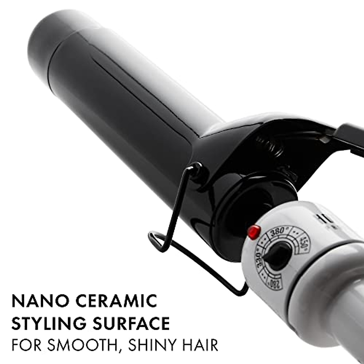 Hot Tools Pro Artist Nano Ceramic Curling Iron/Wand | For Smooth, Shiny Hair (1-1/2” in)