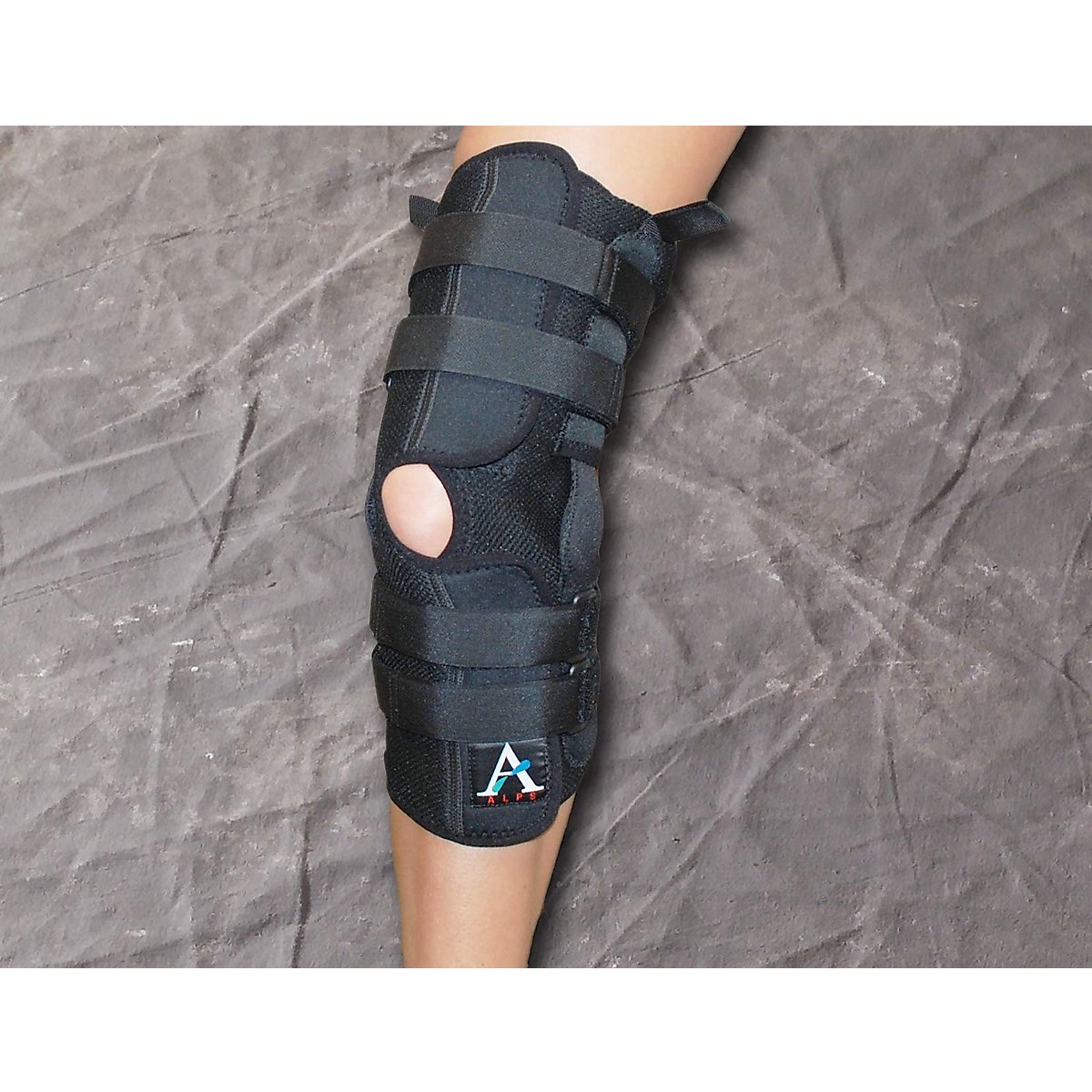 ALPS Coolfit Extended Knee Brace, Prevent or Reduce Severity of Knee Injury, Soft and Breathable, Wrap Around with Adjustable Hinges, Medium Size