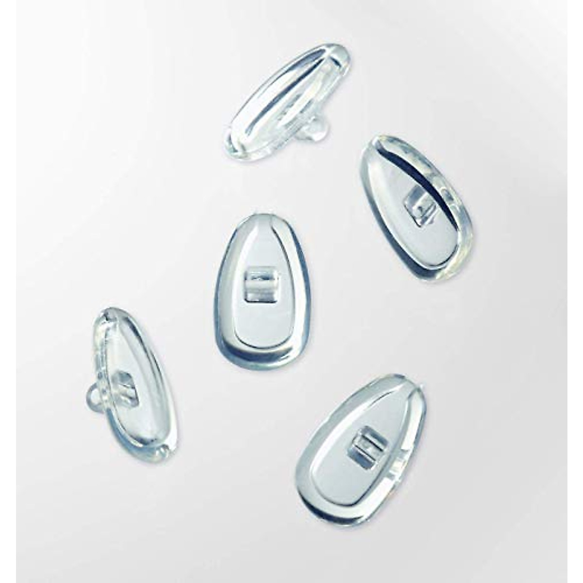 Eyeglass Repair Kit for Screw in Nosepads for Spectacle Frames Eyeglasses with Flat Head/Phillips Screwdriver 6 Screws & 2 Pairs of 2 Different Size Silicone Nose Pads Included