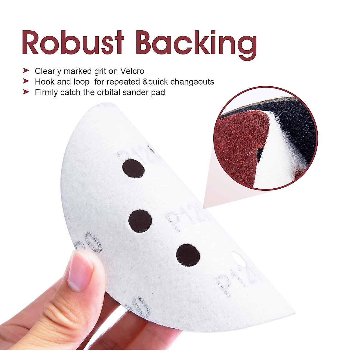 MIDO PROFESSIONAL ABRASIVE Sanding Disc 5-Inch 8-Hole 240 PCS 40 60 80 100 120 150 180 240 320 400 600 800 Grit Aluminum Oxide Sandpaper Hook and Loop Adhesive Sanding Disc for Random Orbital Sander