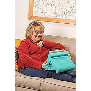 Flippy Tablet Stand with Cubby Storage and Multi-Angle Viewing for Home, Work & Travel. Our Tablet Holder Has Storage for Your All Your Personal Items. (Kiwi Kawaii)