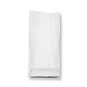 Restaurantware Bag Tek 3 x 2 x 6.5 Inch Retail Bags 100 Durable Candy Bags - Gusset Sleeved Disposable Clear BOPP Gusset Bags Flat-Bottomed For Restaurants Cafes And Delis