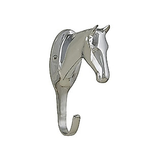 Tack Room Studio Brass Horse Head Hanger (Chrome)