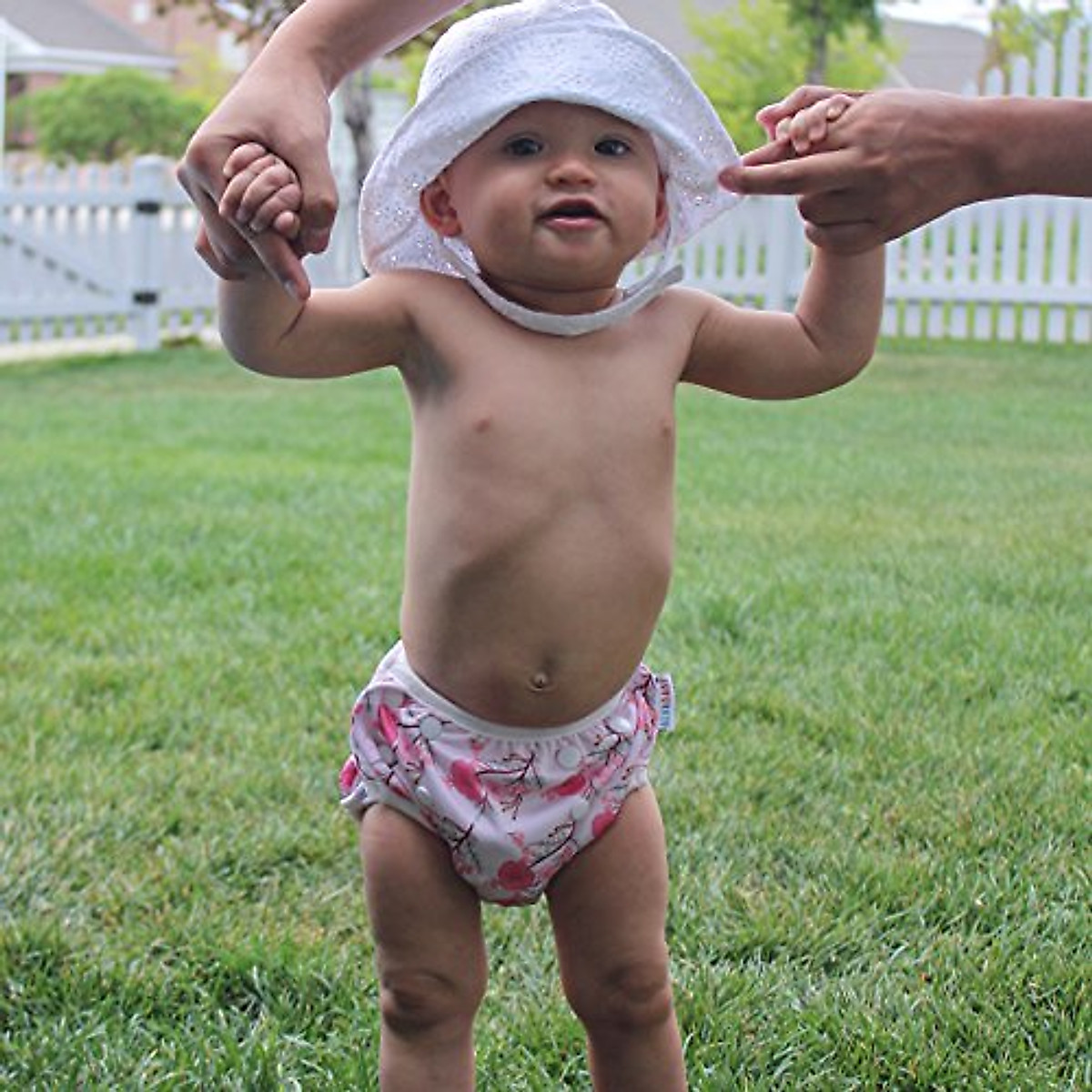 ALVABABY Swim Diapers 2pcs Reuseable Adjustable or Baby Gifts & Swimming Lessons DYK39-40 Small (Pack of 2)