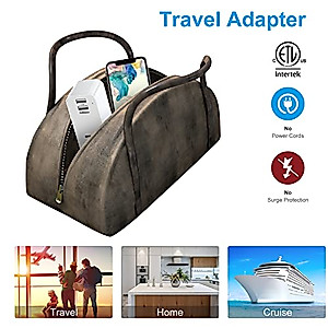 Multi Plug Outlet Extender with USB, JcBlaon Multiple Outlet Splitter with 2 USB Wall Charger, 2 Widely Spaced Wall Plugs Adapter, Outlets Expander for Travel, Cruise Accessories, Dorm, ETL (1 Pack)