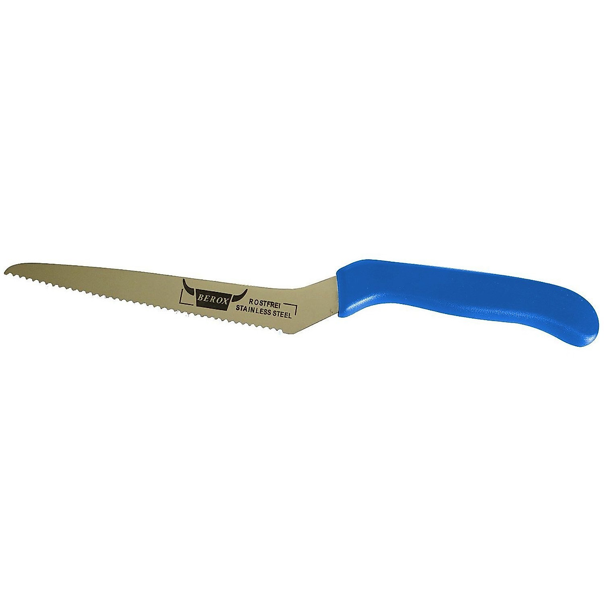 Berox Chef Junior 5 Inches Blade Kitchen Cutting Slicing Knife Offset Handle (Blue)