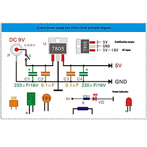 Voltage Regulator, 10Pcs/Lot L7805 LM7805 7805 Voltage Regulator Output 5V 1.5A, Linear Positive Fixed, Through Hole Mounted, Fit for Regulated Power Supply & Limiting Circuit