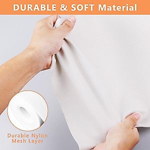 WochiTV Shelf Liner for Cabinets, Drawer 11.8 x 59 inches, Non Adhesive Non Slip Waterproof Durable Foam Mat for Kitchen, Pantry, Bathroom, Cupboard, Closet, Shelves, Drawer, White