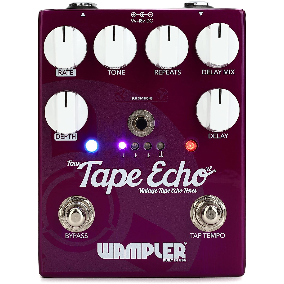 Wampler Faux Tape Echo V2 Delay Guitar Effects Pedal