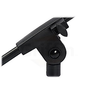 Short Microphone Stand with Boom Arm by GRIFFIN | Low Profile Tripod Mic Stand Mount for Kick Bass Drum, Studio Desktop Recording, Singing, & Guitar Amplifiers | Small Height Telescoping Boom Holder