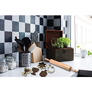 Rite Lite Set of 3 Chanukah Cookie Cutters Sheets - Dreidel, Menorah, Star of David Design, Jewish New Year Holiday Party Favors Hanukkah Hostess Gifts, Goodie Bag Rewards, Cooking Kitchen Accessories