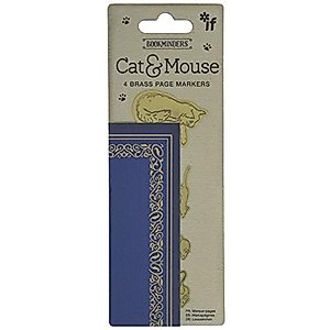 Bookminders Brass Page Markers - Cat & Mouse
