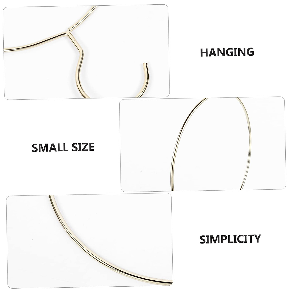 SWOOMEY Ring Tie Rack Metal Organizer Shelf Gold Towel Rack Scarf Hanger Modern Circle Towel Hanger Round Towel Rack Nonslip Steel Tie Rings Belt Shawl Scarf Hanger Round Hanger Wardrobe