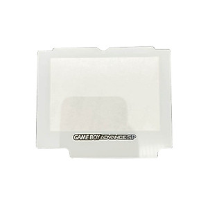 Glass Screen Lens Protector For Gameboy Advance SP GBA SP Glass Mirror Replacement (White)
