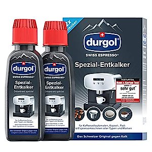 Durgol Swiss Espresso, Descaler and Decalcifier for All Brands of Espresso Machines and Coffee Makers, 4.2 Fluid Ounces (Pack of 2)