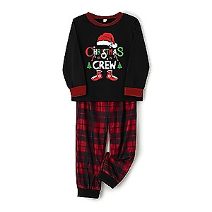 WephuPSho Christmas Pajamas for Family Matching Pjs Santa Claus Sleepwear Xmas Pajamas for Baby Kids Pet Adults(#K-19, Mom, XL)