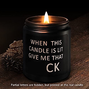 Valentines Day Gifts for Him, Funny Anniversary, Birthday Gifts, Gag Gifts for Men Boyfriend Husband Fiance, Sandalwood Scented Candle