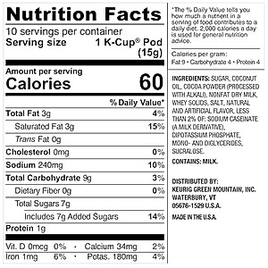 Swiss Miss Peppermint Hot Cocoa, Keurig Single-Serve K-Cup Pods, 10 Count